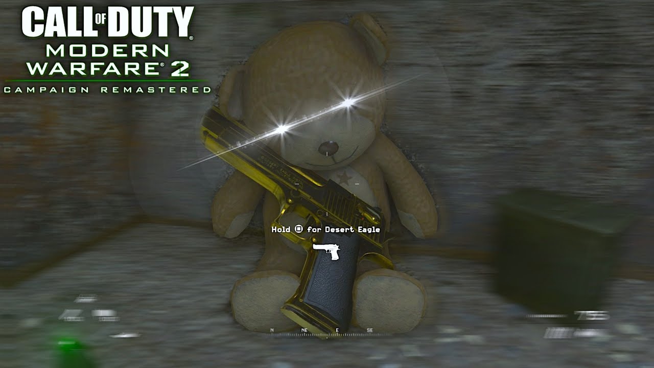 Modern Warfare 2 Remastered GOLDEN WEAPON Easter Egg | SECRET MW2 Golden Dessert Eagle Gameplay ...