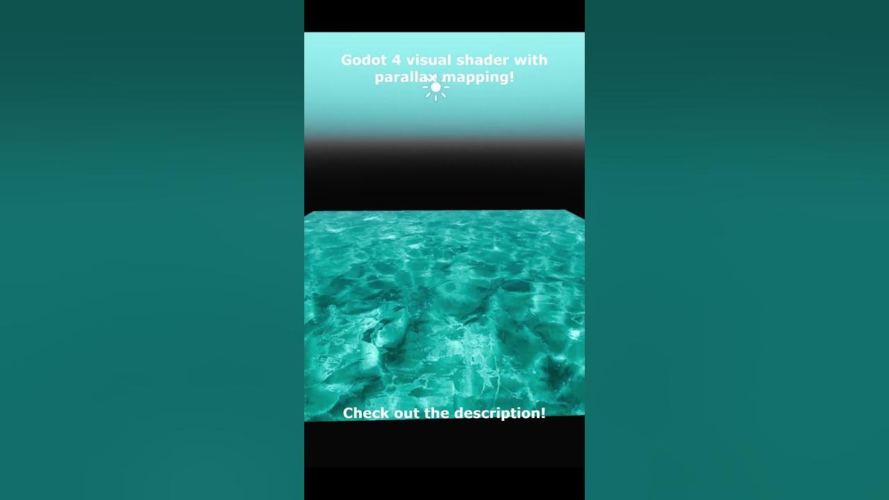 Ice lake parallax mapping #godot - YouTube