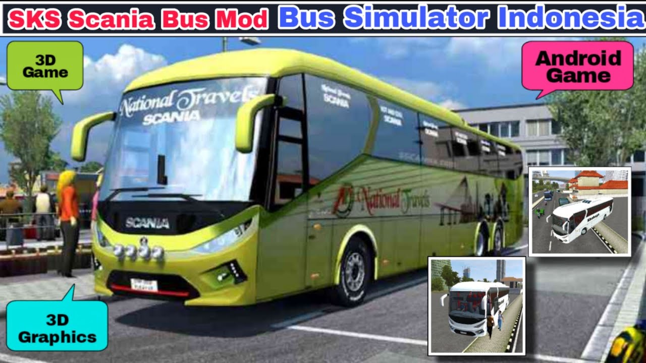 SKS Scania Bus Mod | Bus simulator Indonesia | Semarang to solo ...
