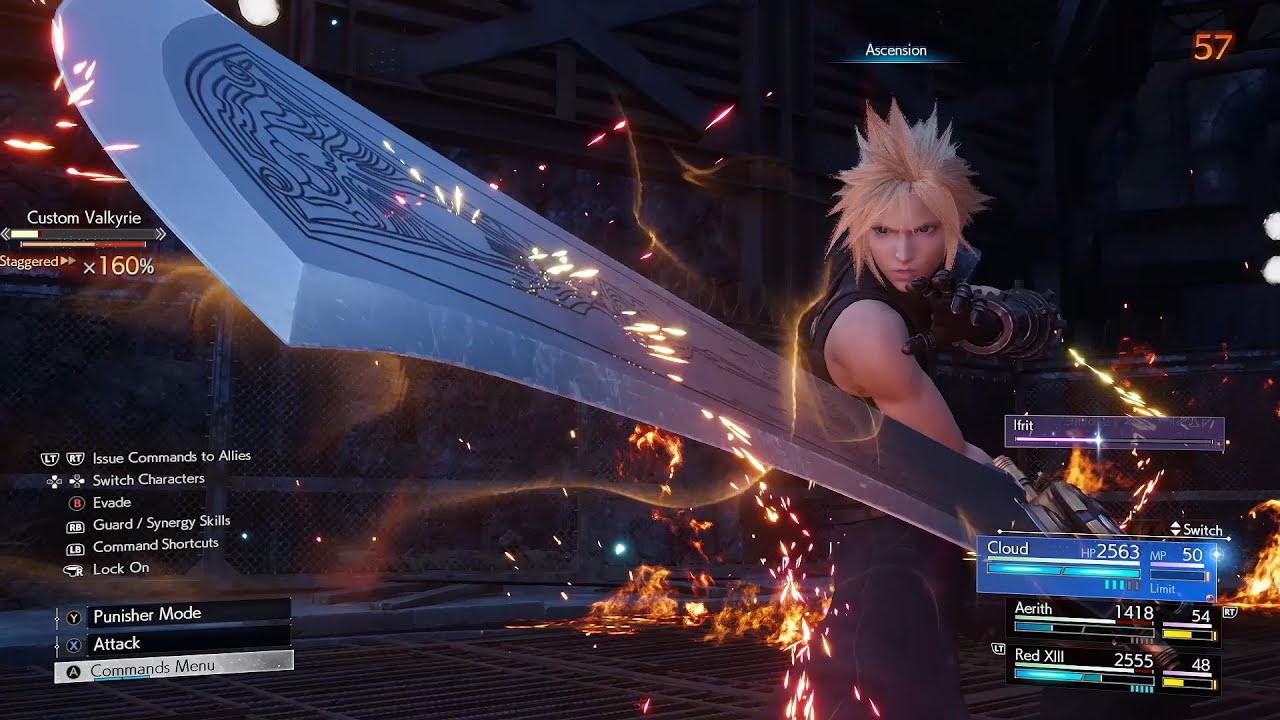 FF7 Rebirth Stardust Ray Firework Blade Synergy Ascension Limit Break ...