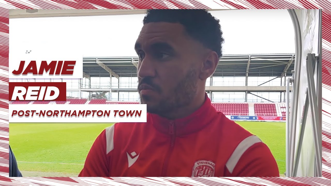 Big goal JAMIE REID reacts | Northampton Town 1-1 Stevenage - YouTube