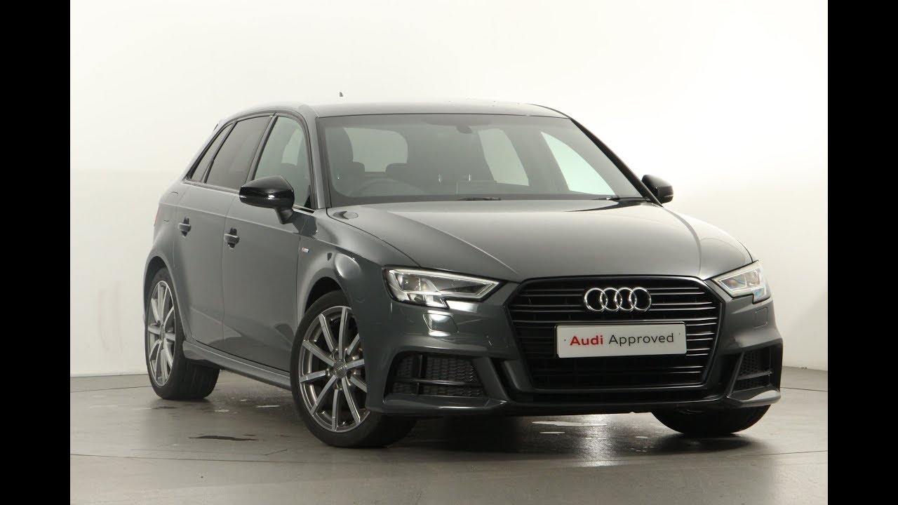 GJ18DLV AUDI A3 TFSI S LINE BLACK EDITION GREY 2018, Derby Audi - YouTube