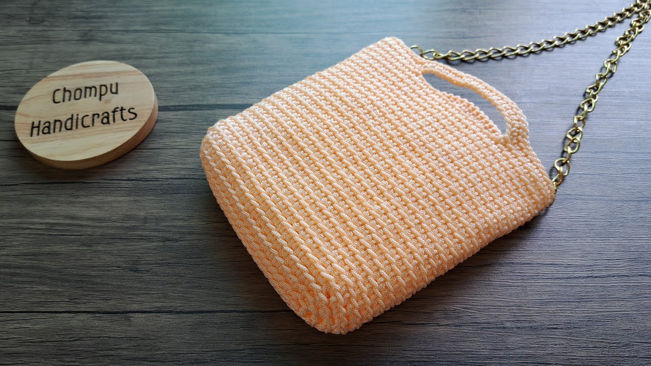 How to Crochet mini Bag | Chompu Handicrafts - YouTube