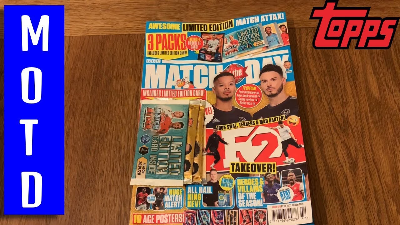 MOTD MAGAZINE MATCH ATTAX LIMITED EDITION OPENING - OCTOBER EDITION ...