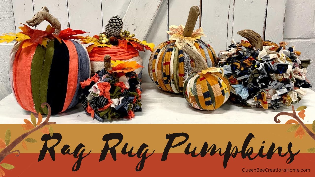Making Rag Rug Pumpkins - YouTube