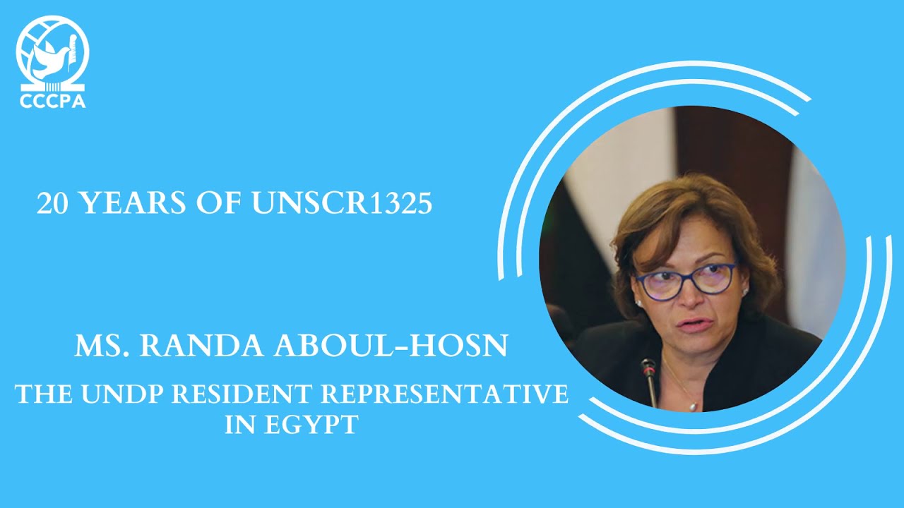 The video message of the UNDP Resident Representative in Egypt, Ms ...
