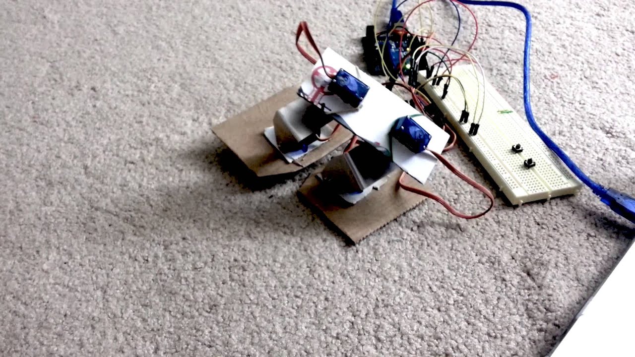 Walking Arduino robot - prototype - YouTube