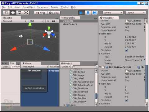Unity3D GUI Creator Part2 - YouTube