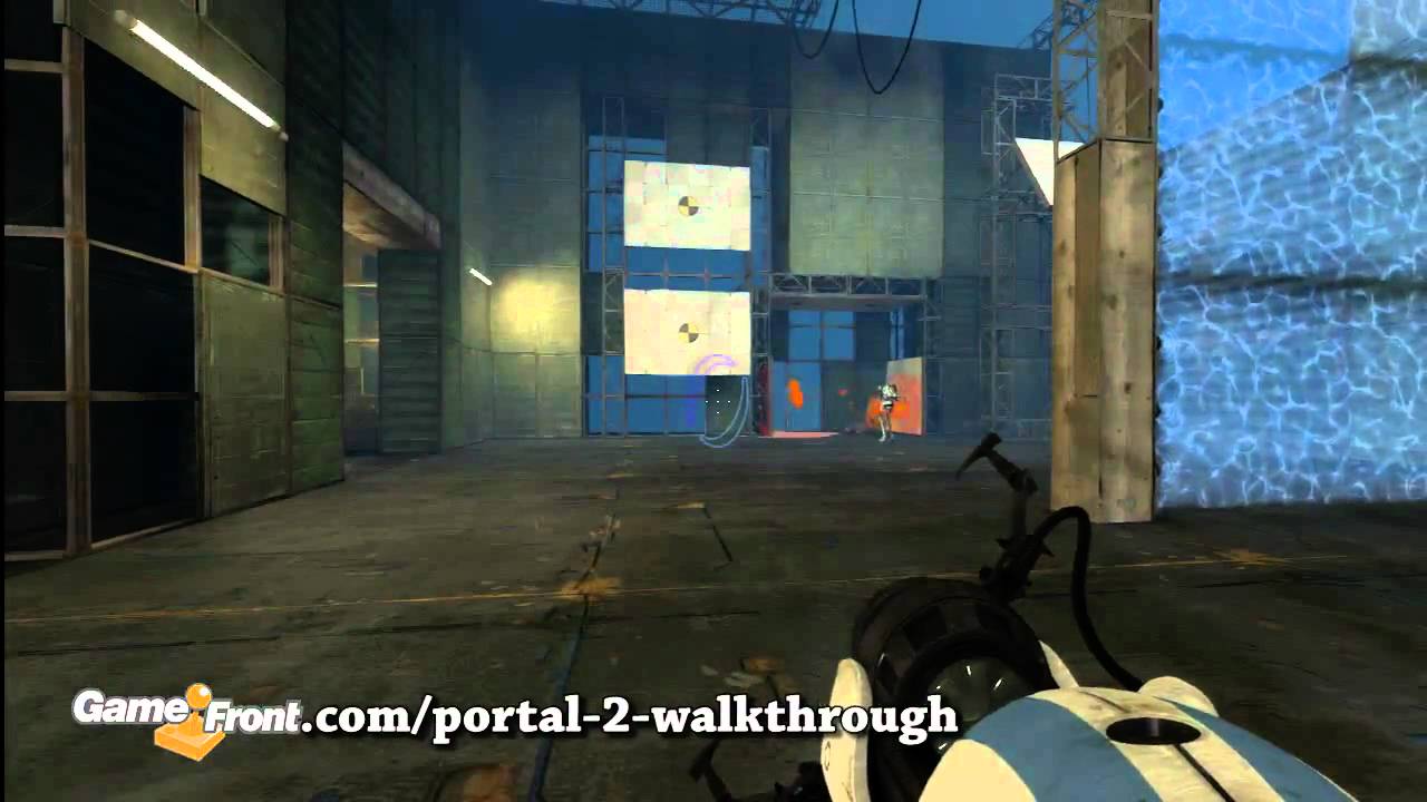 Portal 2 Cooperative Walkthrough - PT. 39 - Mobility Gels - Test 7/8 ...