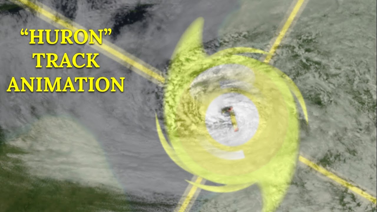 The Track of Hurricane Huron 1996 - YouTube