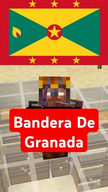 Cómo realizar la bandera del país de Granada en Minecraft #granada # ...