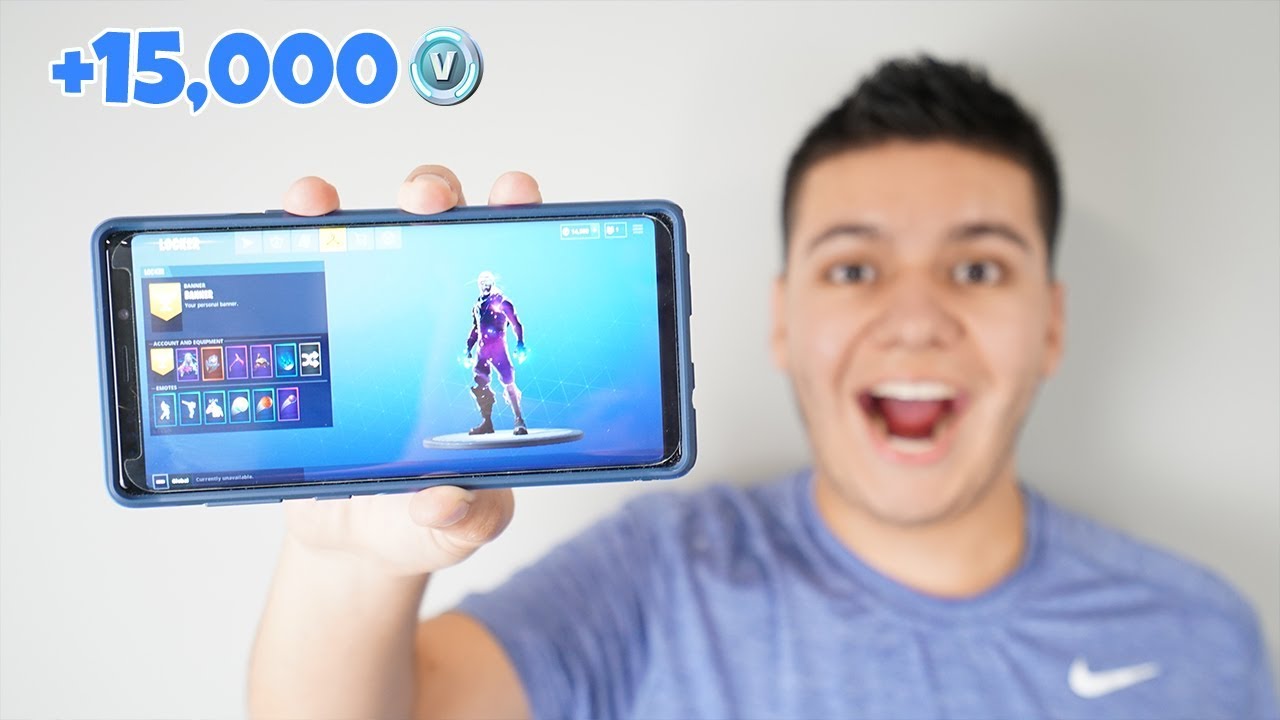 I WAS GIFTED THE FORTNITE GALAXY SKIN! (Note 9 Unboxing) - YouTube