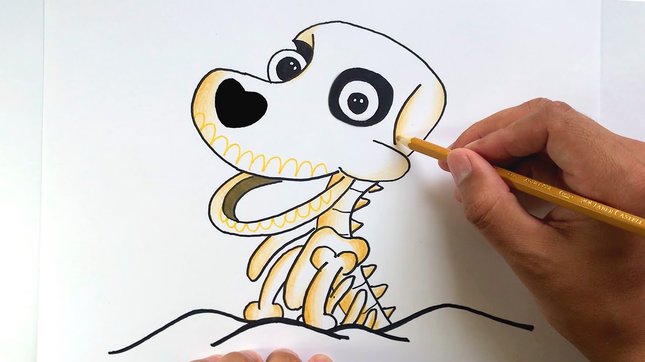 Dibuja y colorea la calavera perro - Las Calaveras 💀 Salen De Su Tumba ...