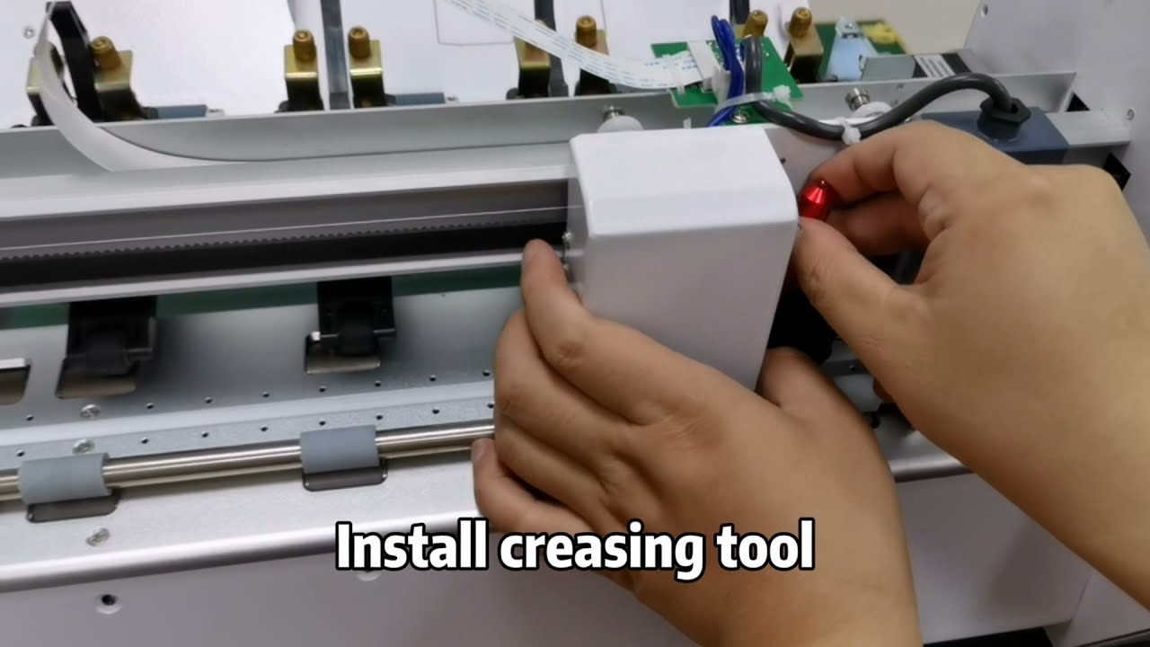 Making box with creasing tool by Toyocut Label Cutter - YouTube
