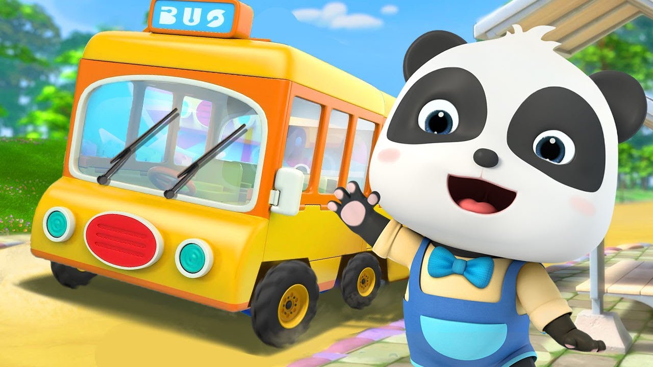 Wheels on the Bus | Nursery Rhymes | Cartoon for Kids | BabyBus - Cars ...
