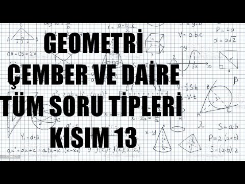 KPSS - GEOMETRİ - Çember ve Daire Soru Çözümü 13.Kısım