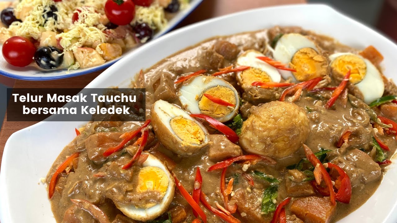 Resipi Telur Masak Tauchu bersama Keledek - YouTube