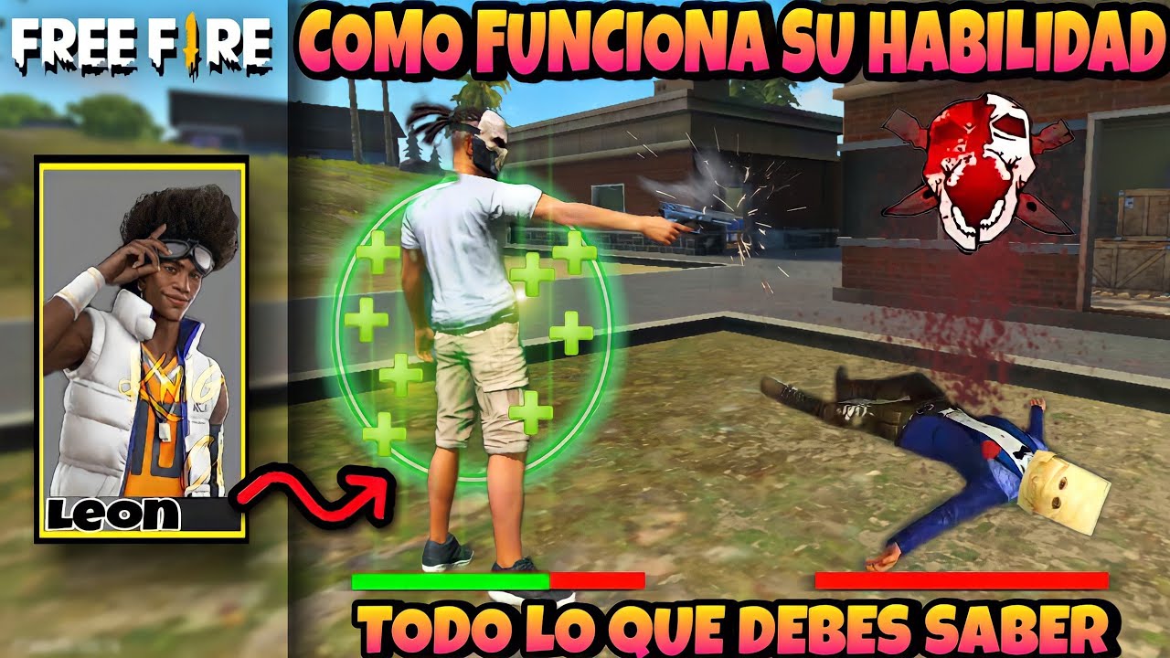 NUEVO PERSONAJE LEON🤯¿CUAL ES SU HABILIDAD?¿COMO FUNCIONA? FREE FIRE ...