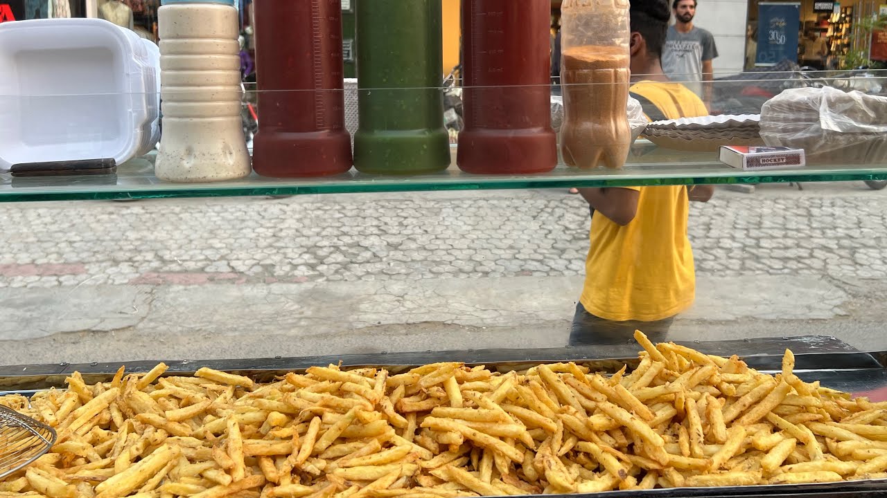 French Fries Making On Roadside Street Food | People are Crazy for Kpk ...