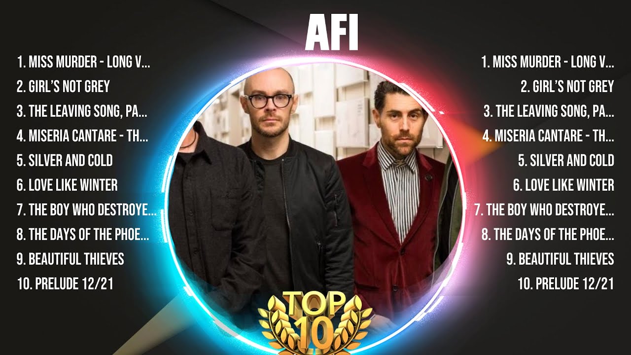 AFI Greatest Hits Full Album ️ Full Album ️ Top 10 Hits of All Time ...