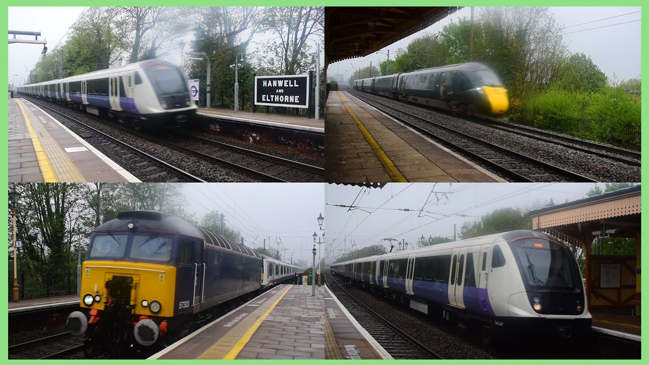Trains at speed through Hanwell (ft. Class 321 scrap move) ~ 15/04/2025 ...