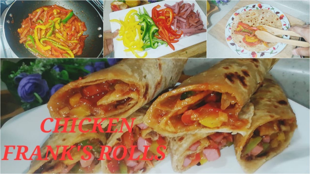 CHICKEN FRANKS EASY EVENING SNACK LUNCH BOX RECIPE ll DELICIOUS CHICKEN ...