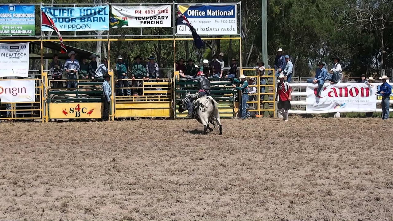 St Brendan's College Rodeo 2014 Clayton McRoberts Junior Bull Bossman ...