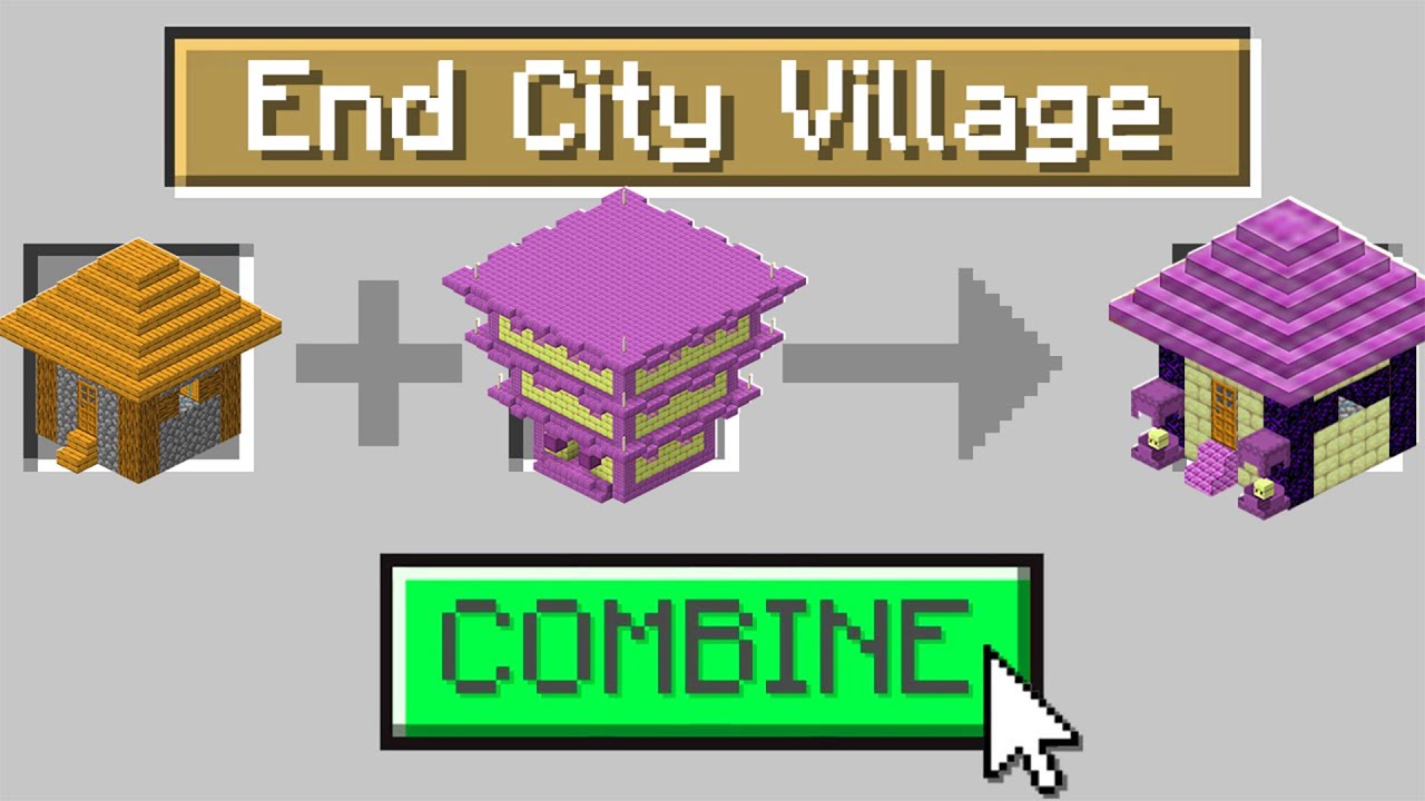 Minecraft But You Can Combine Structures - YouTube