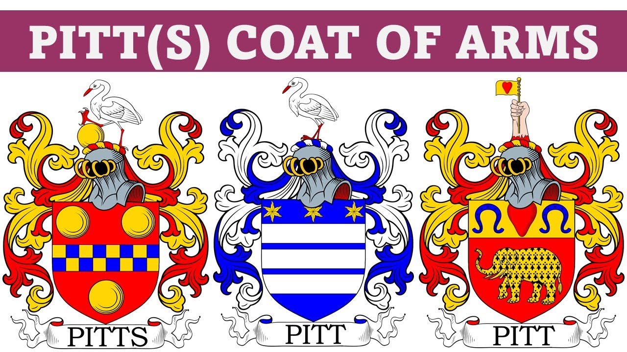 Pitt Coat of Arms & Family Crest - Symbols, Bearers, History - YouTube