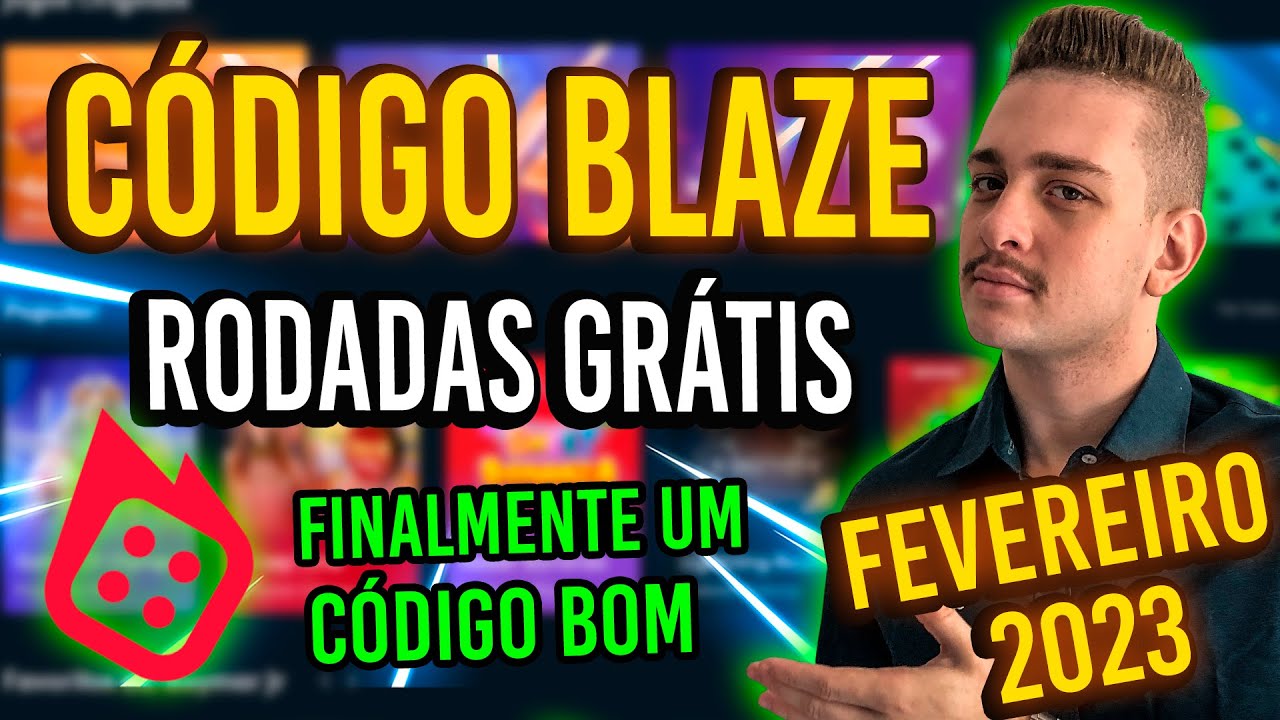 🚨SAIU!!! NOVO CÓDIGO PROMOCIONAL BLAZE - 40 RODADAS GRÁTIS + MEGA BÔNUS - FEVEREIRO 2023 - YouTube