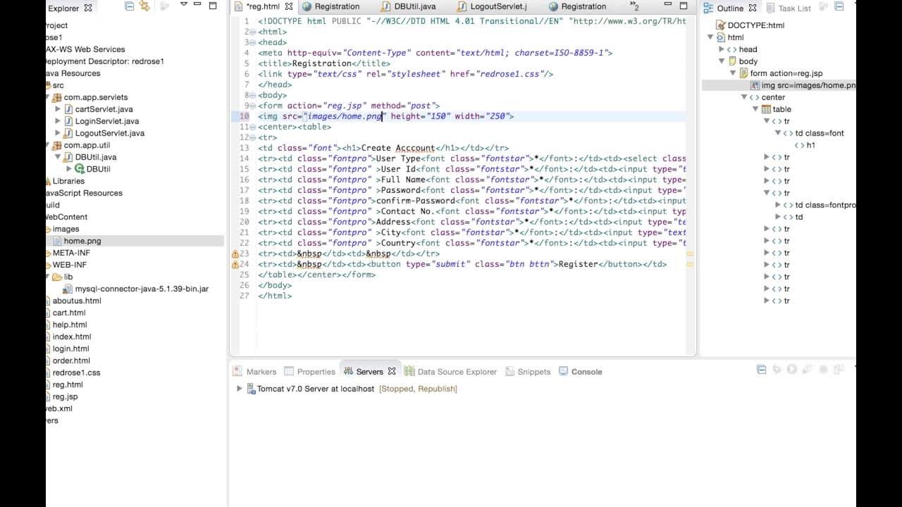 Showing images in a Java Web application 1 - YouTube