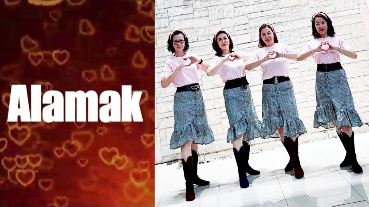 Alamak Line Dance (demo & count) - YouTube