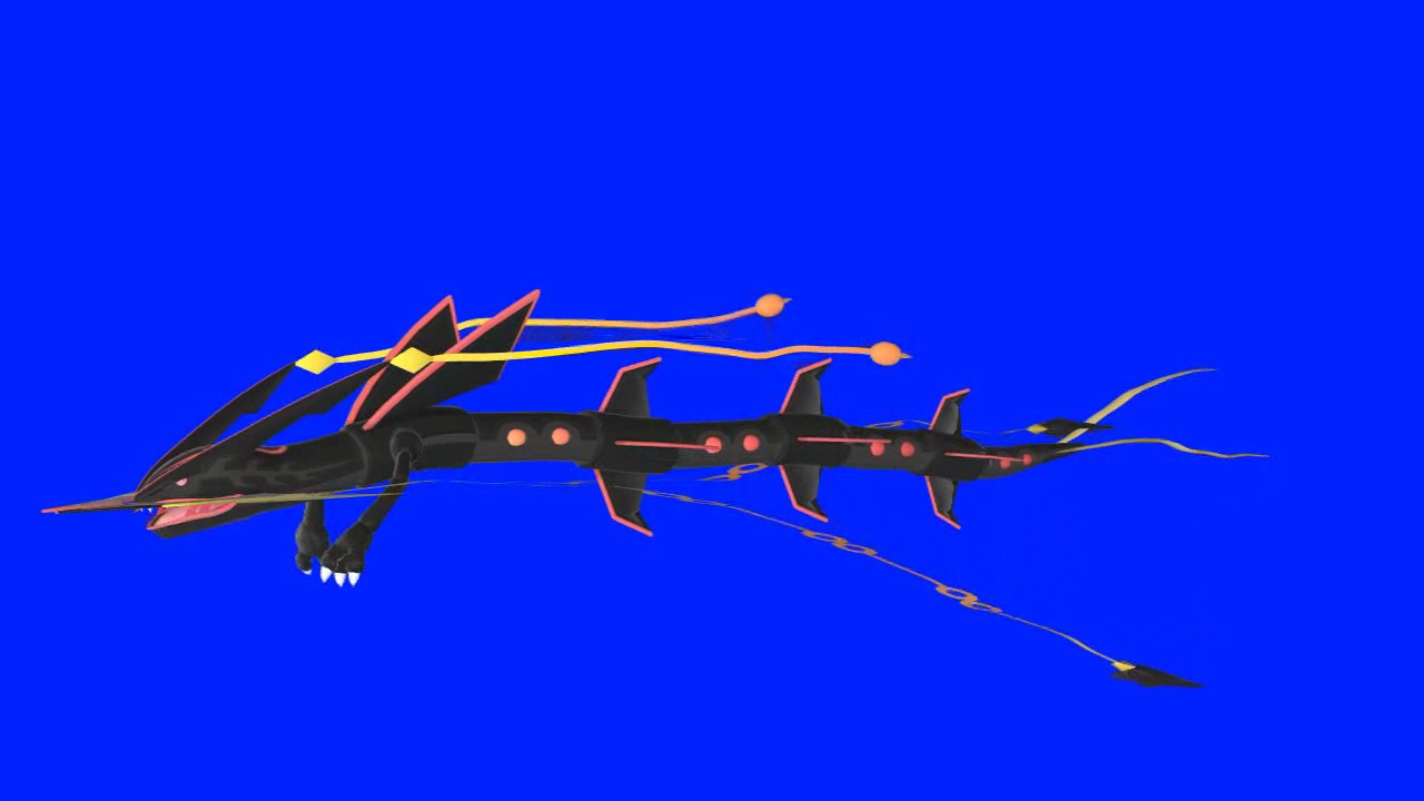 Rayquaza Mega 2 animated right pokemon chroma - YouTube