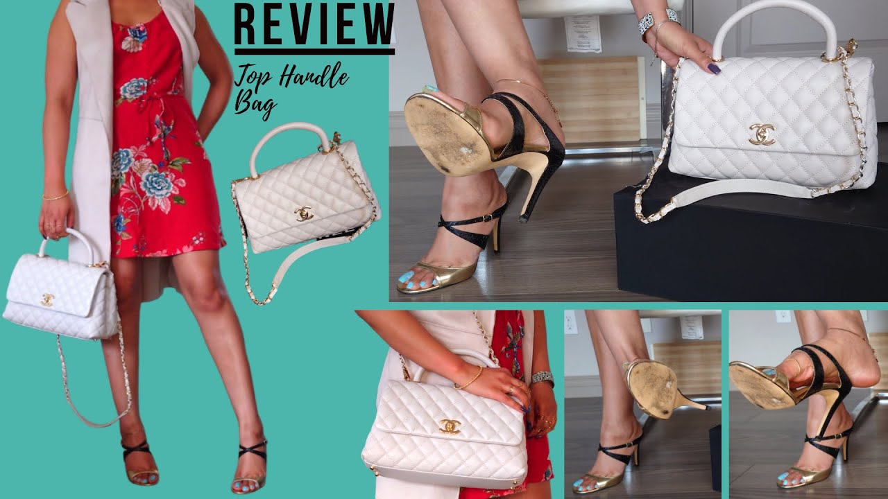 Handbag Review Light Pink Top Handle Bag - YouTube