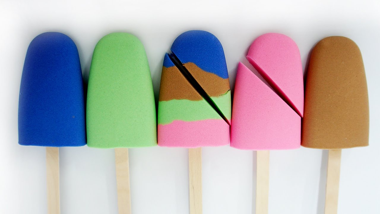DIY How To Make Colors Kinetic Sand Ice Cream - YouTube