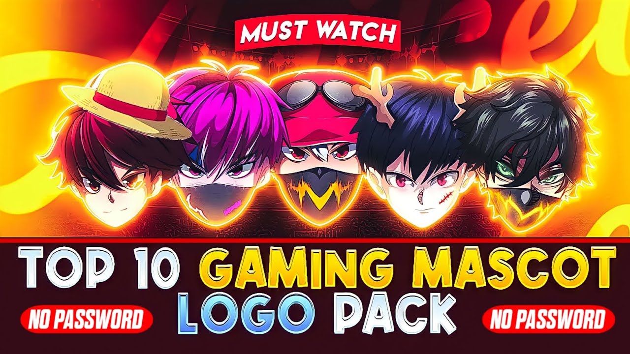 TOP 10+ GAMING MASCOT LOGO PACK || FF MASCOT LOGO PACK || MASCOT LOGO ...