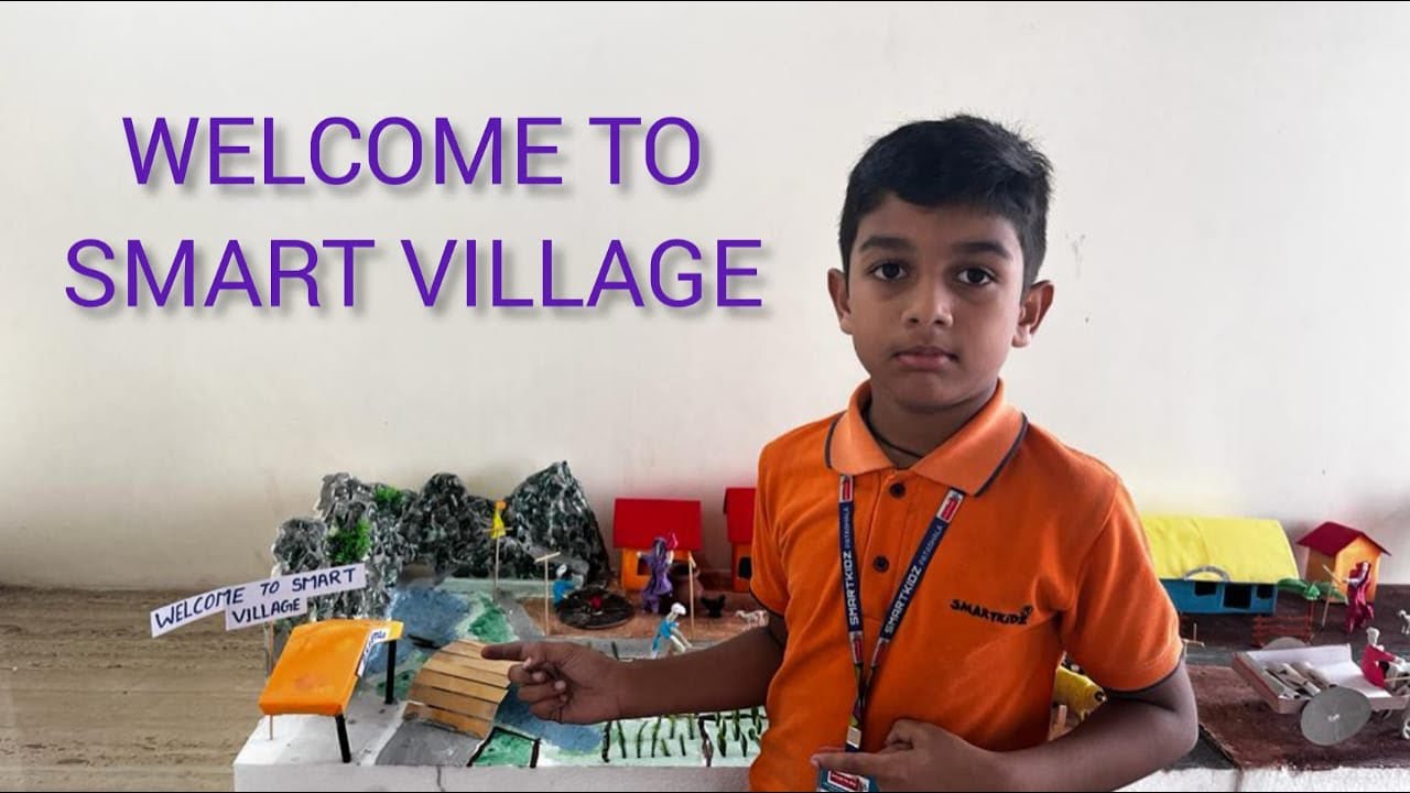 Smart village project of school, INSPIRE 2023, DIY Handmade project ...