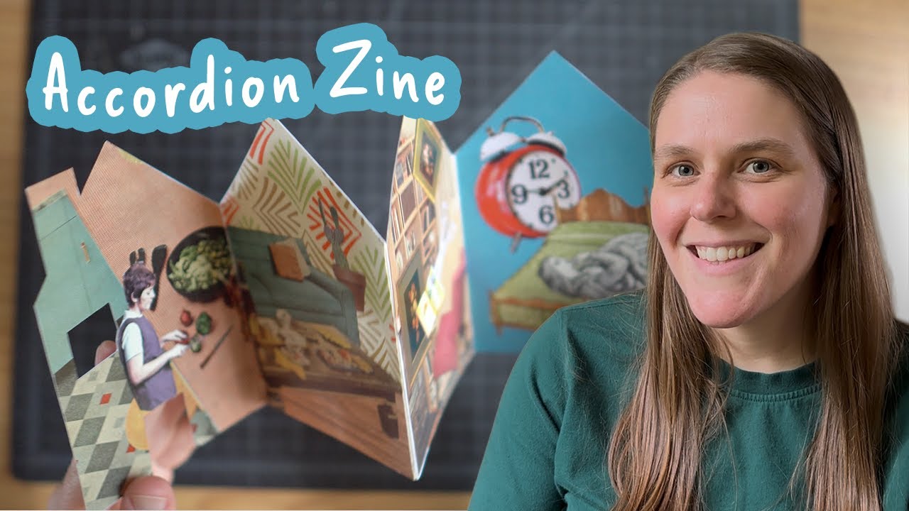 Collaging an accordion house zine | Collage demo with East of Honey ...