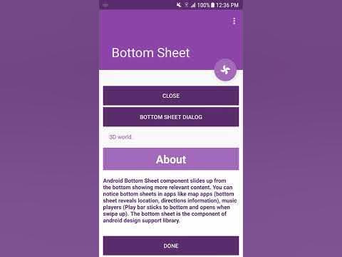 Bottom Sheet Android - YouTube