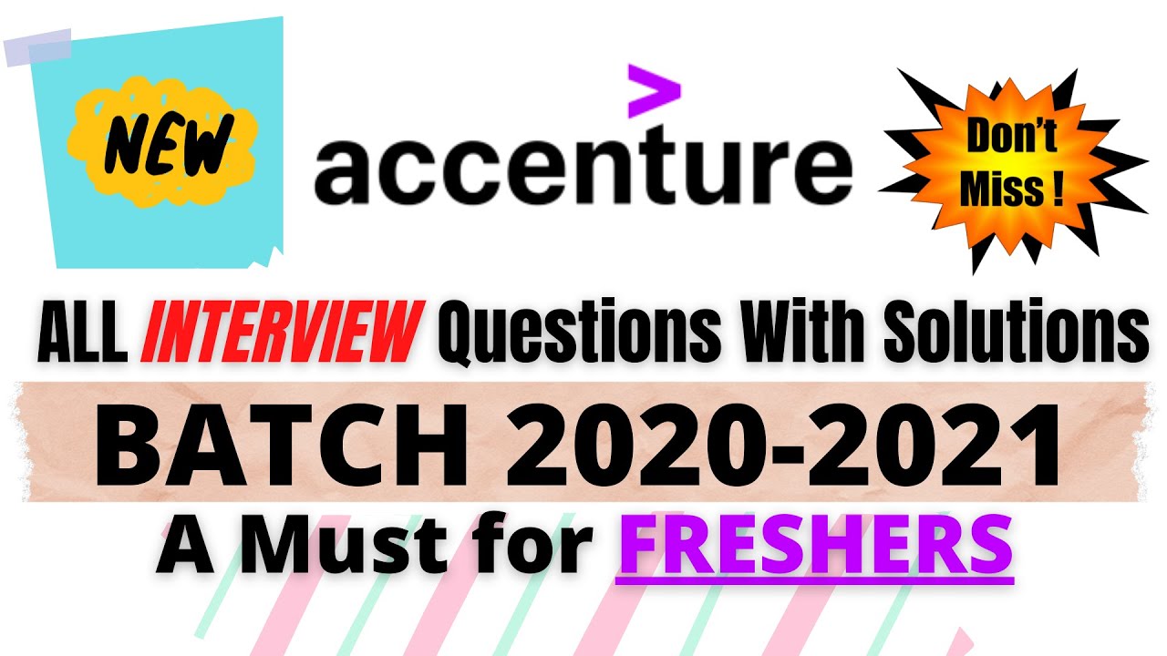 Accenture Interview For Freshers I Accenture Smart Interview Questions accenture-interview-for-freshers-i-accenture-smart-interview-questions