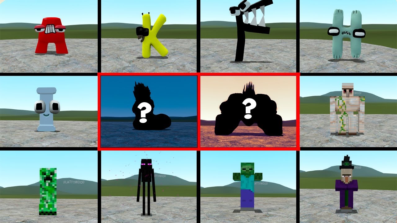 SECRET ALPHABET Lore vs MINECRAFT Lore | Garry's Mod | Alphabet family ...