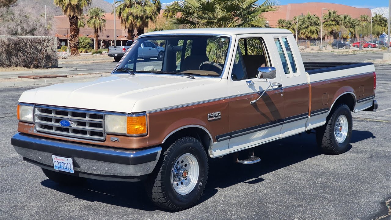1988 Ford F150 XLT Lariat Extended Cab Short Bed Weiss Braun - YouTube