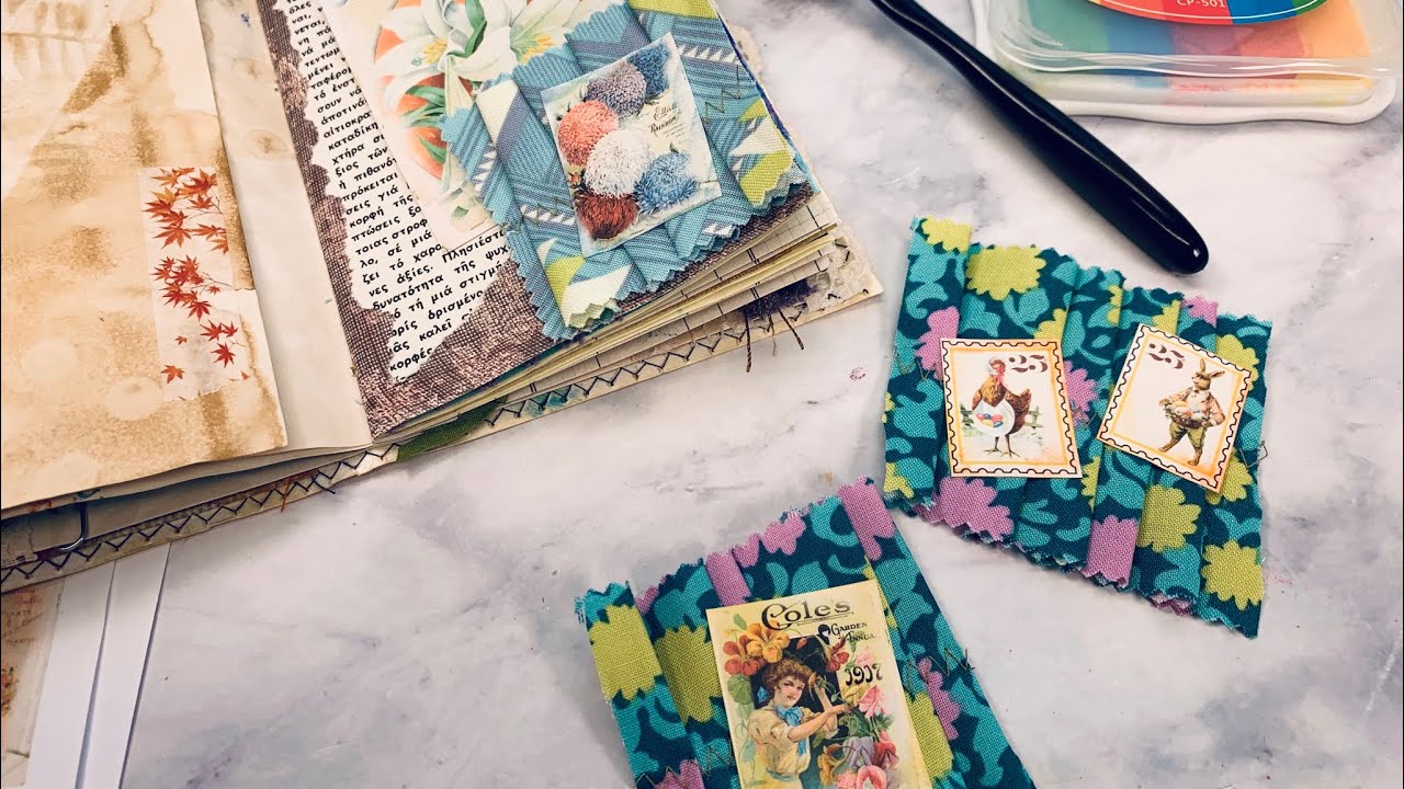 Making Fabric Ruffle Snippet Pieces with Spring & Easter Images - YouTube