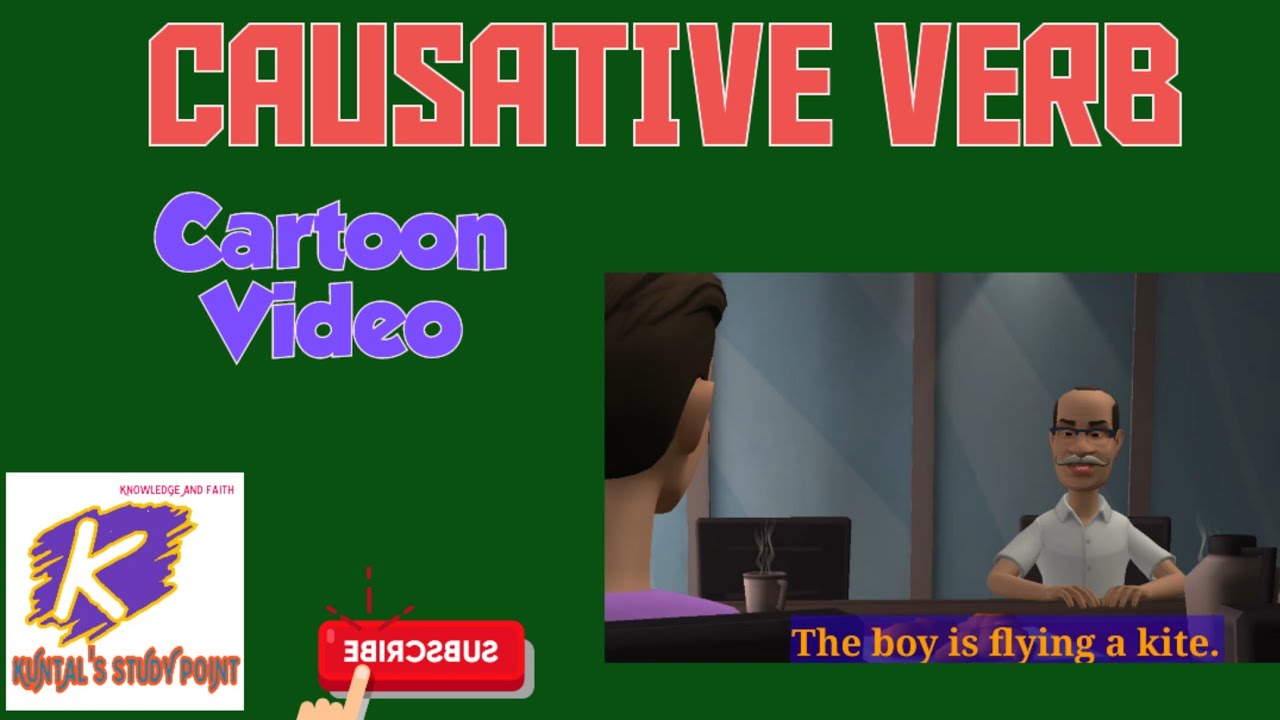 CAUSATIVE VERBS। SIMPLE VERB AND CAUSATIVE VERB। CARTOON# - YouTube