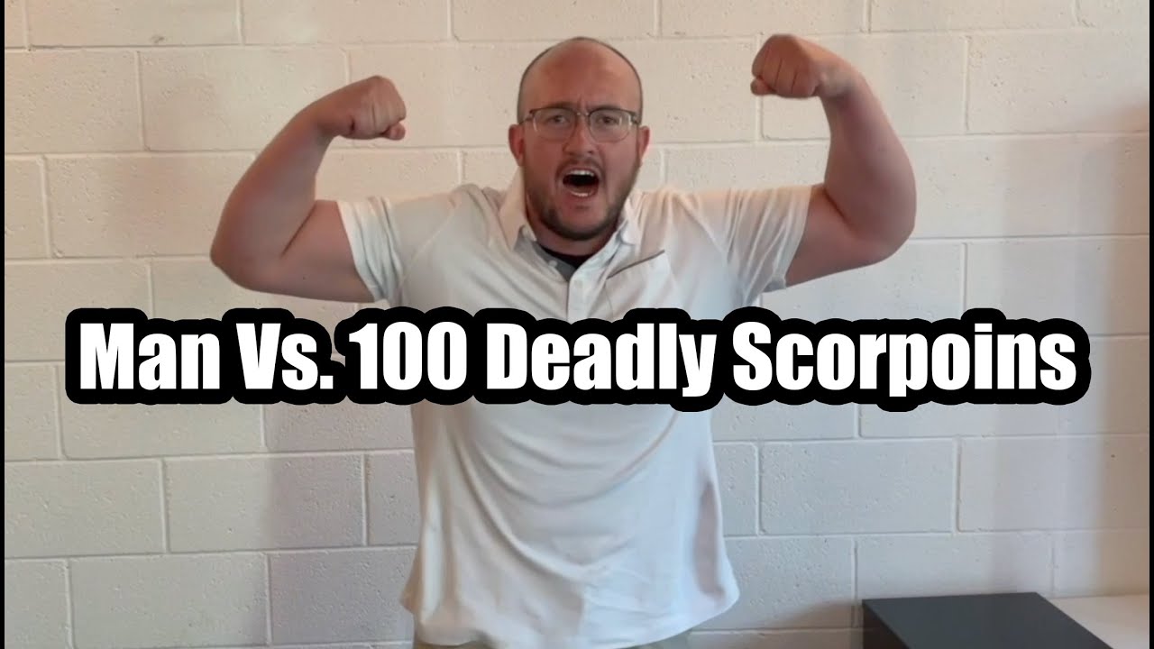 Man Vs 100 Scorpions - YouTube