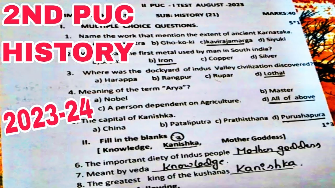 2nd PUC HISTORY 1st Test Internals important Questions And Answers 2nd-puc-history-1st-test-internals-important-questions-and-answers