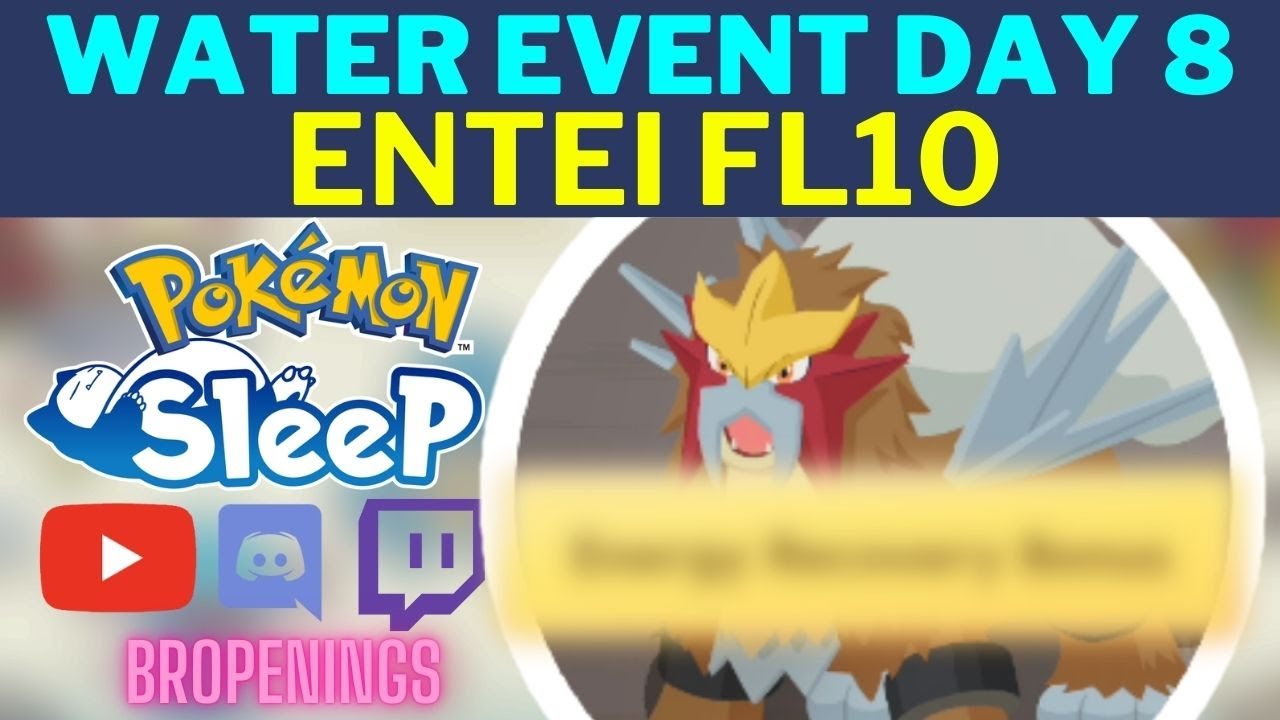 Water Event Day 8: Entei Guaranteed Gold Skill #pokemonsleep #entei # ...