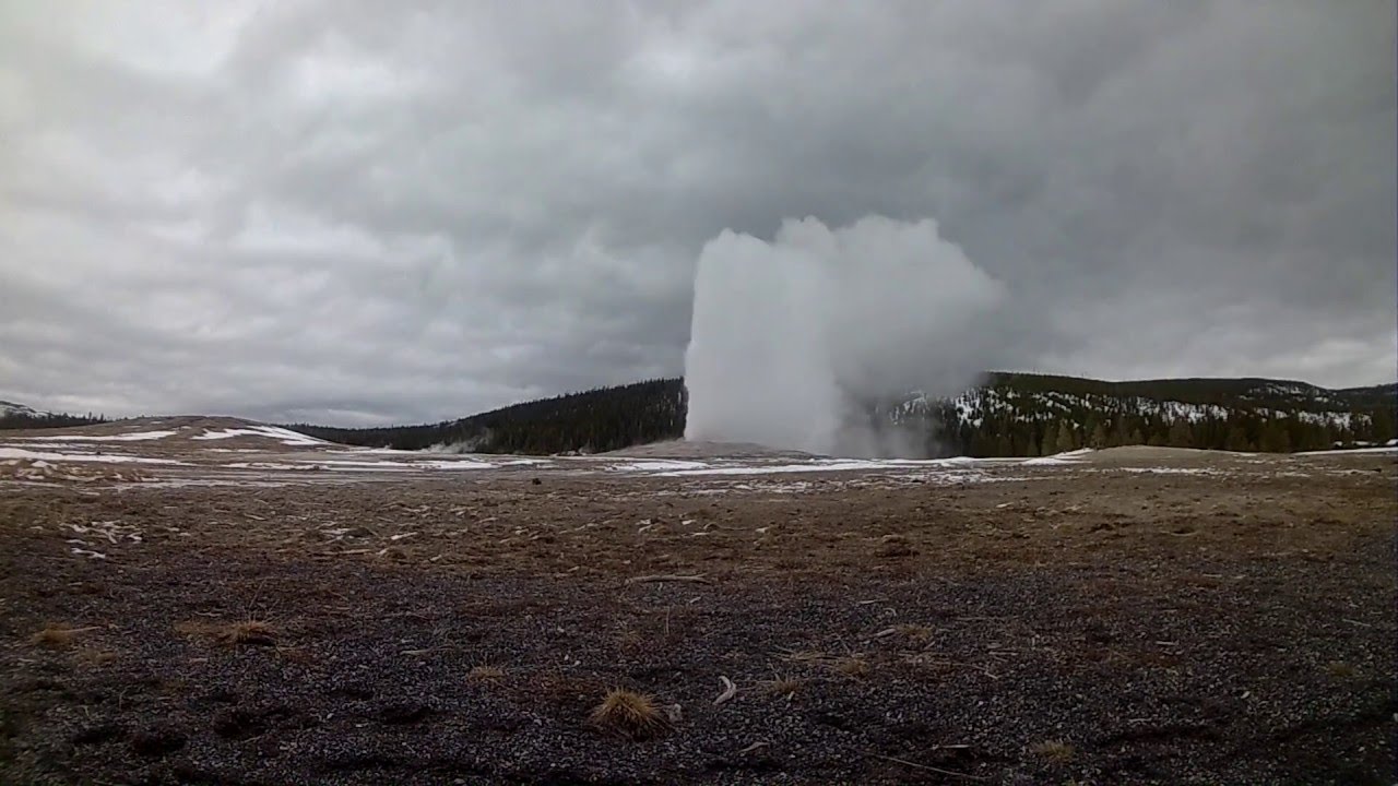 Słynny YELLOWSTONE PARK i największa jego atrakcja - gejzer Old ...