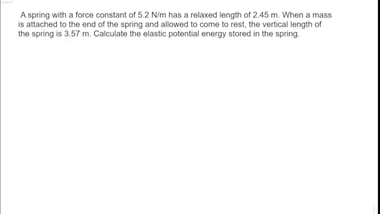 Physics Problem Solver Walk-through Follow Along Work Energy Force ...