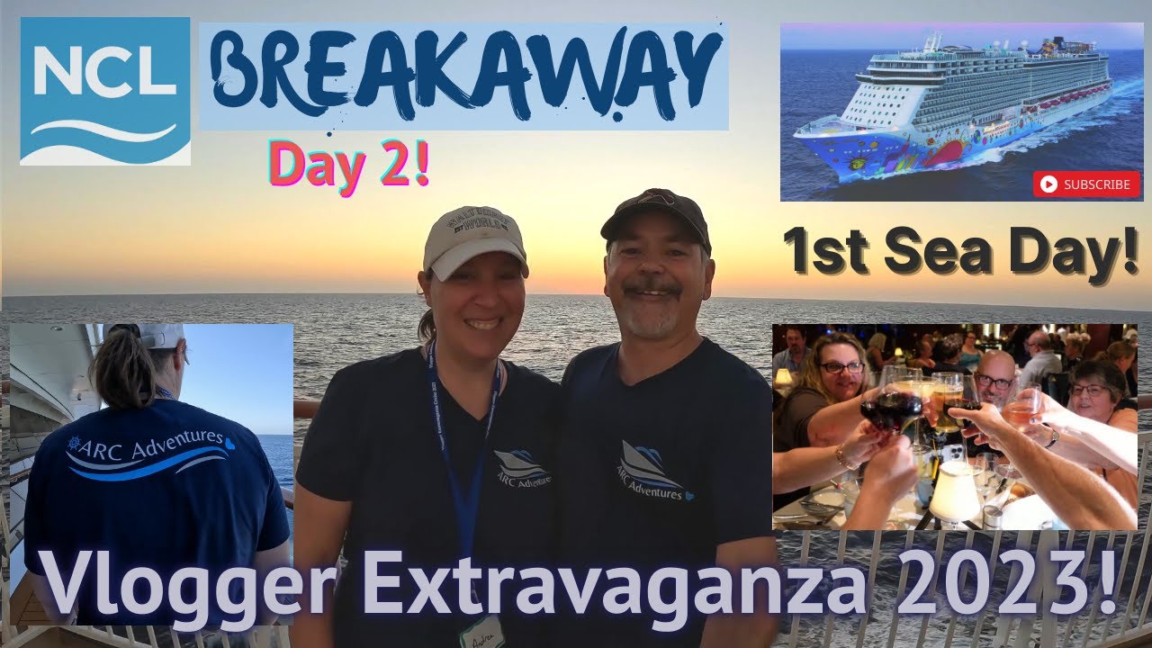 Norwegian Breakaway Day-2 | 1st Sea Day! | Vlogger Extravaganza 2023 ...